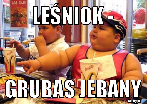 Leśniok - grubas jebany - Memy.pl
