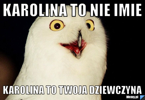 KAROLINA to nie imie KAROLINA to twoja dziewczyna - Memy.pl