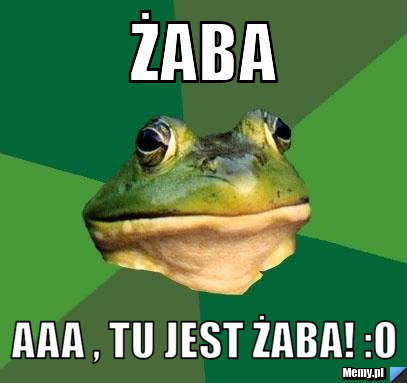 żaba aaa , tu jest żaba! :o - Memy.pl